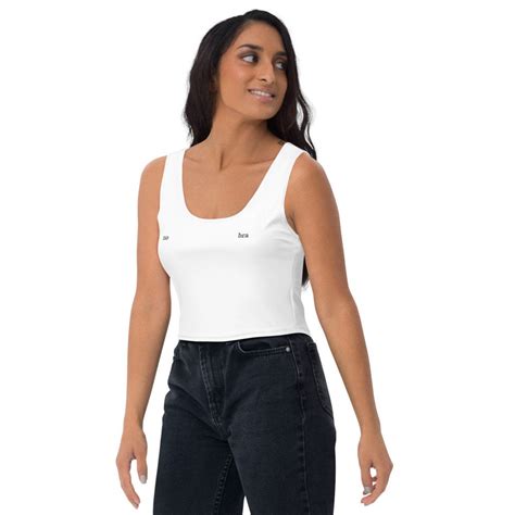 Crop Top No Bra Club Original Design Summer Outfit Fits All V Neck Top