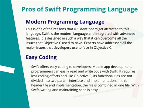 Ppt Pros And Cons Of Swift Programming Language Powerpoint