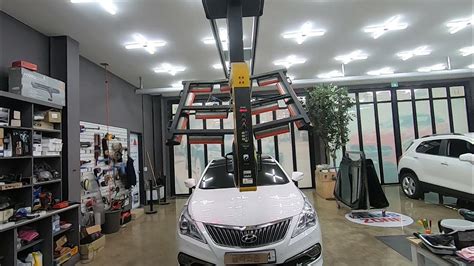 현대자동차 그랜저 Hg 깨진 전면유리교체 앞유리교환 이후에 열처리 경화건조를 공정처리하는 영상입니다 이처리를 통해 앞유리처짐 유리들뜸등을 방지합니다 Youtube