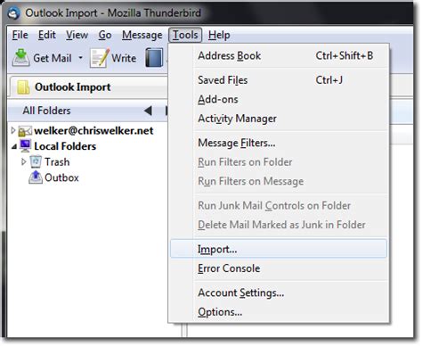 How To Import E Mails Into Thunderbird