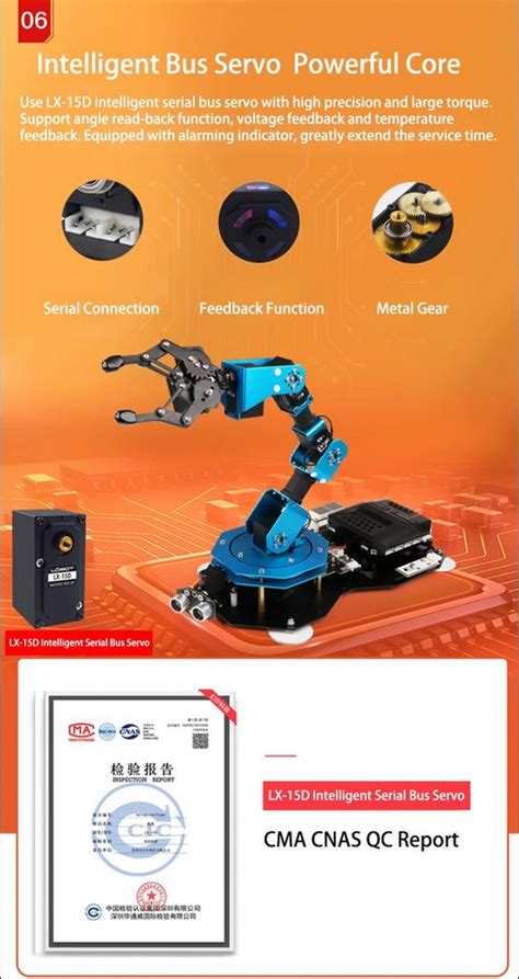 XArm DOF Robot Arm Mechanical Arm Robotic Arm Assembled For Scratch Python Programming