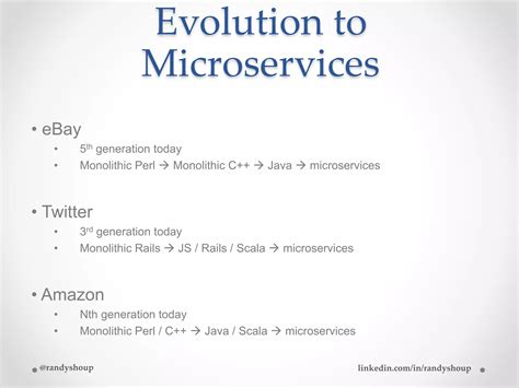 Monoliths Migrations And Microservices Pptx