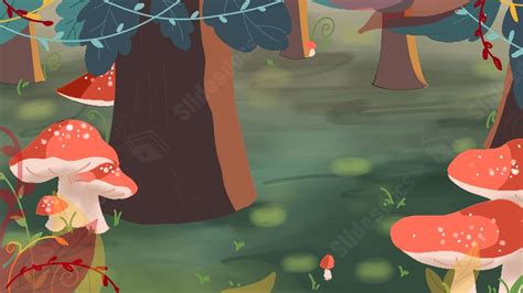 Green Forest Landscape Cartoon Powerpoint Background For Free Download Slidesdocs