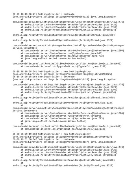 Settingsprovider Pdf Java Programming Language Formal Methods