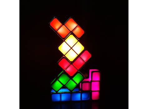 Tetris Puzzle Light Stackable LED Desk Lamp Constructible Block Night