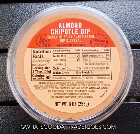 What S Good At Trader Joe S Trader Joe S Almond Chipotle Dip
