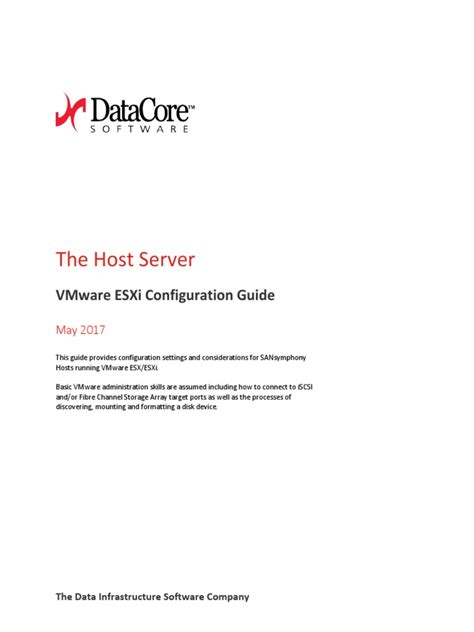 Host Configuration Guide Vmware Pdf V Mware Computer Data