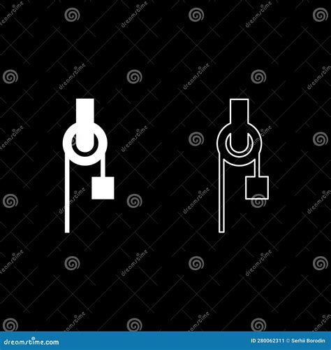 Block Cord Illustration Element Of Optometry Icon For Mobile Concept And Web Apps Colored