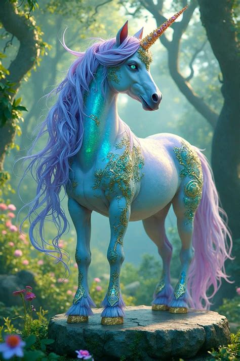 Download Ai Generated Unicorn Creature Royalty Free Stock