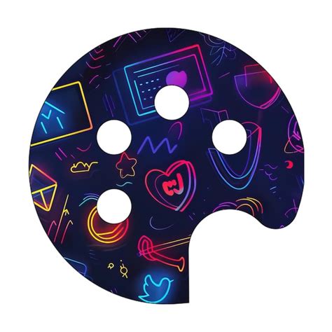 premium photo image icons palette shapes dark theme