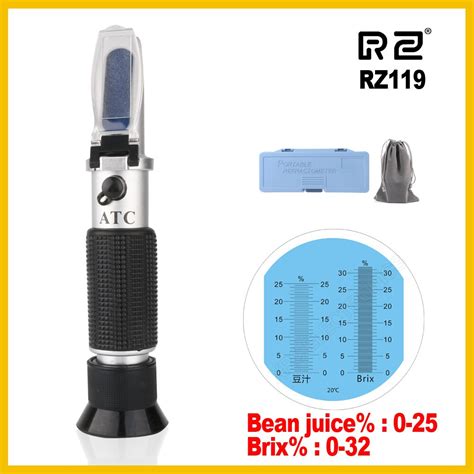 Rz Handheld Portable Refractometer Brix Sugar Refr Vicedeal