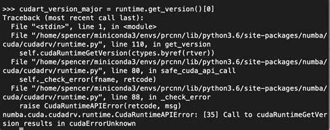 Cuda Runtime Errors When Starting Up Numba · Issue 6561 · Numbanumba · Github