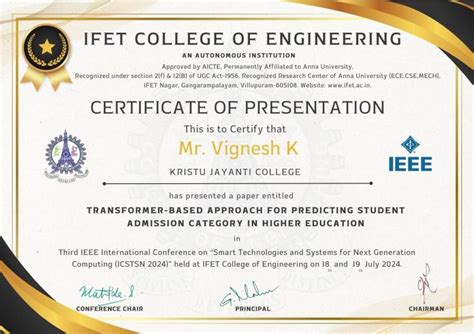 Vignesh Kumar On Linkedin Ieee Machinelearning Highereducation