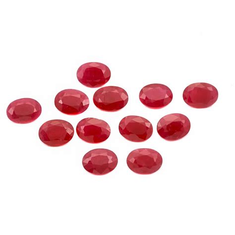 Red Oval 0 95 Carats Burma Ruby Size 7x5mm 0 97ct At ₹ 11829 Piece In Jaipur