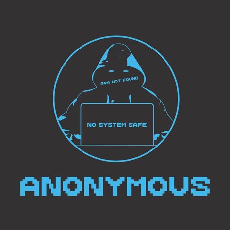 Hacker Anonymous Logo Icon Simple Vector Flat Design 9521867 Vector Art