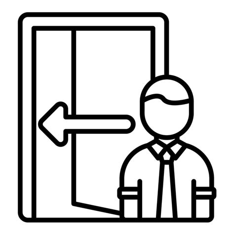 Exit Interview Line Icon 14721823 Vector Art At Vecteezy