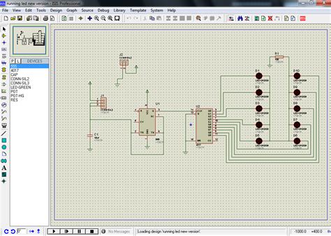Laporan Mekatronika Rangkaian Running Led Pada Proteus 7 Isis Dan Ares