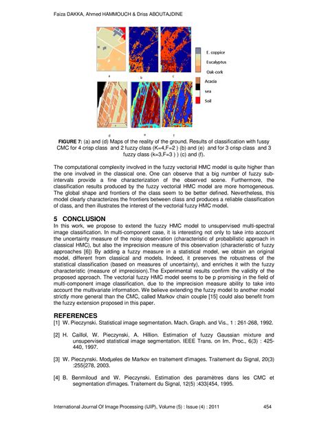 Unsupervised Multispectral Image Classification By Fuzzy Hidden Markov Chains Model For Spothrv