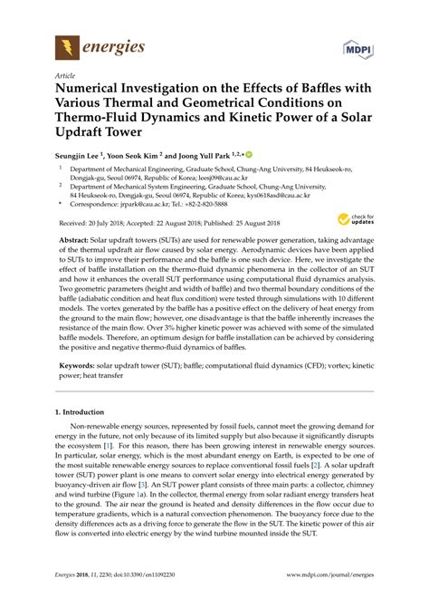 Pdf Numerical Investigation On The Effects Of Baffles With Various Thermal And Geometrical