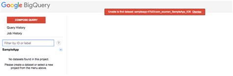 Ios Bigquery Not Showing Any Dataset For A Linked Firebase Analytics