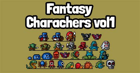 Fantasy Characters Vol1 2d Characters Unity Asset Store