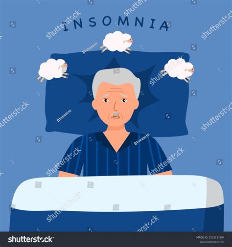 Older Man Insomnia Over 13 Royalty Free Licensable Stock Illustrations