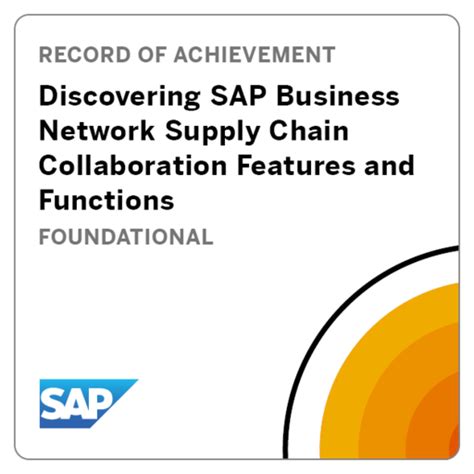 Discovering Sap Business Network Supply Chain Collaboration Features