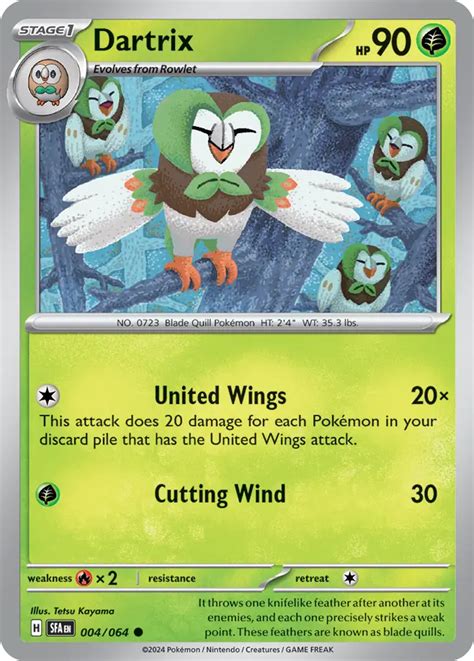Dartrix Pokémon Detail