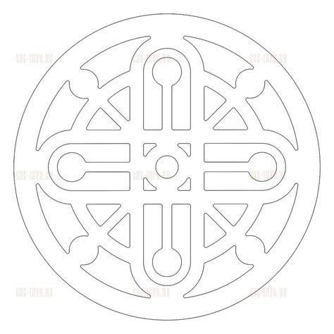 Decorative Lattice «geometry Model V Nscre 0287 Eps Dxf Cdr 2d Vector Model