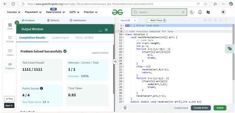160daysofproblemsolving Geeksforgeeks Nextpermutation