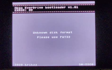Which Sd Card Works On Mega Everdrive Pro Im Getting This Error And I