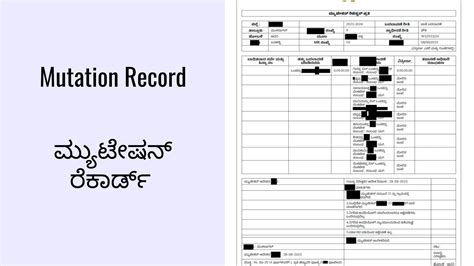Karnataka Mutation Record