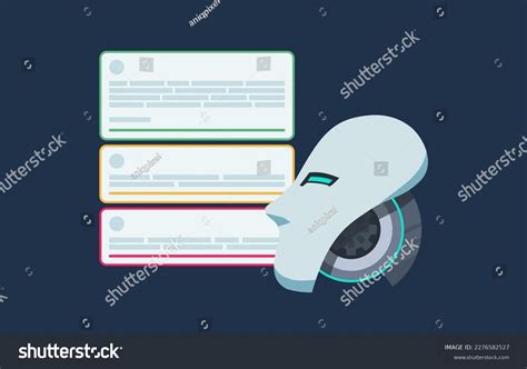 Sentiment Analysis Artificial Intelligence Vector Illustration Stock Vector Royalty Free