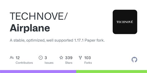 GitHub TECHNOVE Airplane A Stable Optimized Well Supported Paper Fork