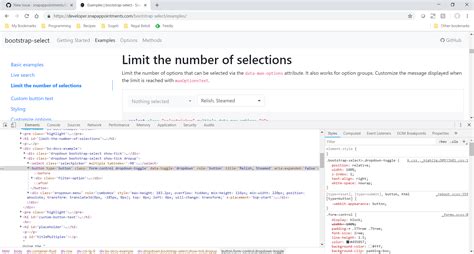 add stylebase option to documentation · issue 2125 · snapappointments bootstrap select · github