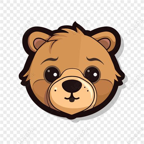 바탕 화면 클립 아트에 대한 귀여운 곰 얼굴 디자인 벡터상표 Png 일러스트 무료 다운로드 Lovepik