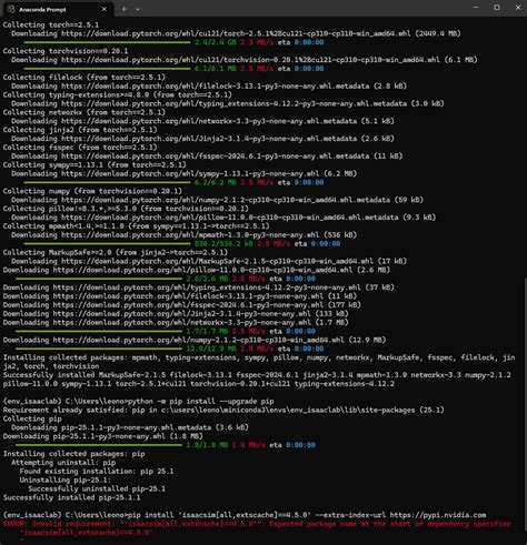 Error Invalid Requirement On Isaac Sim Pip Install Isaac Sim Nvidia Developer Forums