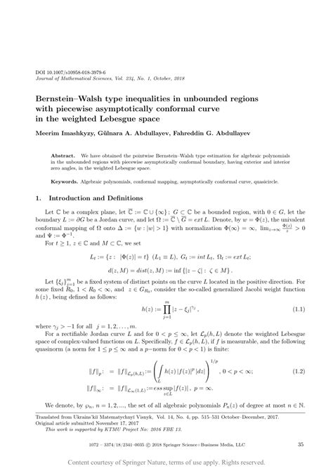 Bernsteinwalsh Type Inequalities In Unbounded Regions With Piecewise Asymptotically Conformal