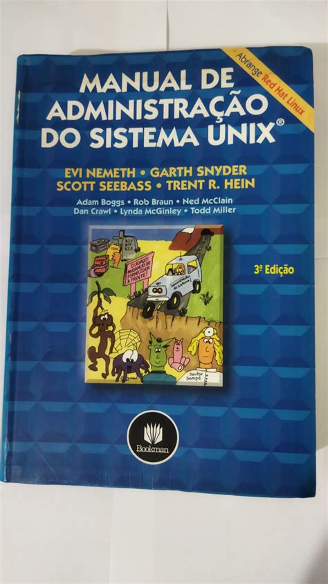 Manual De Administração Do Sistema Unix Evi Nemeth Seboterapia Livros