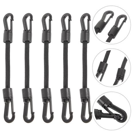 Pawsdot 5pcs Elastic Hook Rope Tie Down Strap For Securing Goods On
