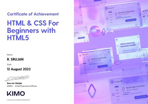 R Srujan On Linkedin I Am Happy To Achieve My First Certificate On