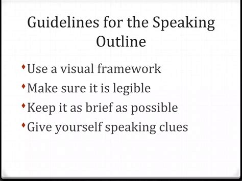 Outlining And Organizing Speech Ppt