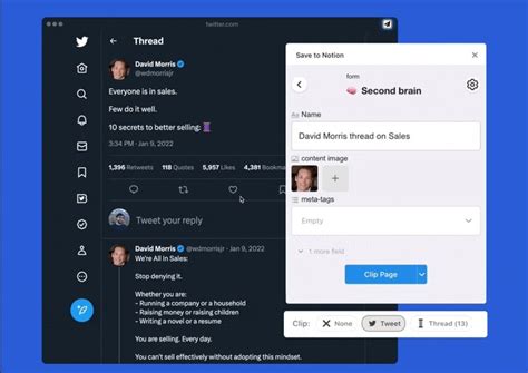 Save To Notion Extension On Twitter New Feature Alert Easily Save Twitter Threads To Your