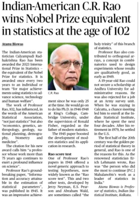 Proud Moment For The Statistics Community Dr Bala Murugan D