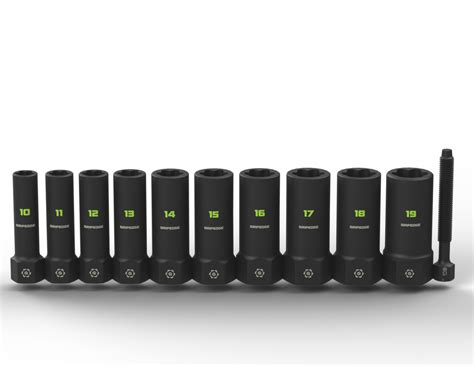 Rpt Socket Extractor Set 10 Pc 3 8 Dr Metric Deep Gripedge Tools