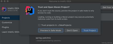 Idea设置禁用不受信任的项目警告idea信任项目 Csdn博客 Idea设置禁用不受信任的项目警告idea信任项目 Csdn博客
