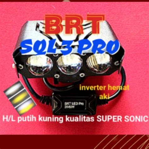 Jual Lampu Tembak Led Sql 3 Pro 65w Sorot Foglamp Brt Owl 3 Mata
