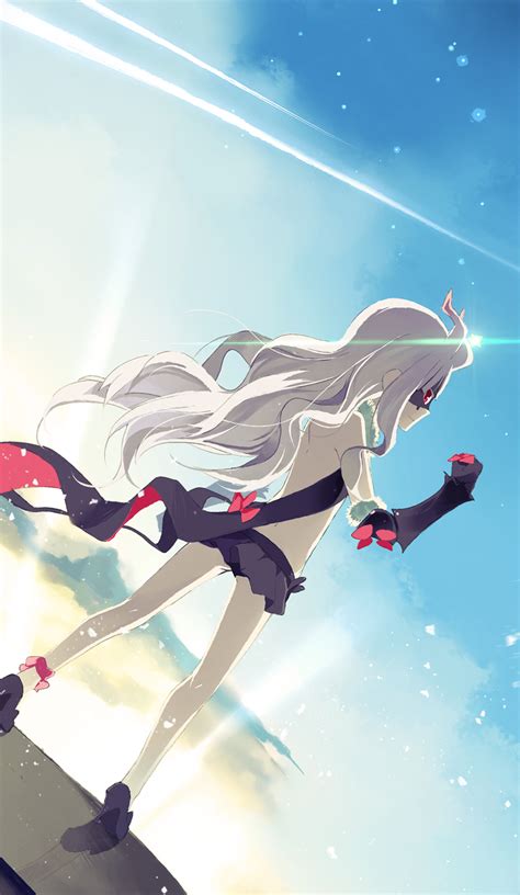 Safebooru 1girl Antenna Hair Gauntlets Highres Hoshimiya Kate Long