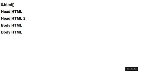 Cheerio Playground Codesandbox