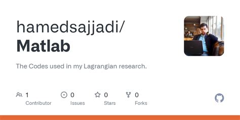 Github Hamedsajjadimatlab The Codes Used In My Lagrangian Research